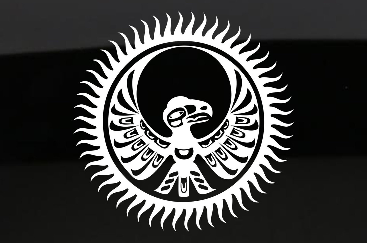 Native American Raven Vinyl Decal - Nish Gear