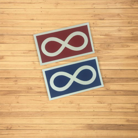 Métis Flag Patch, Infinity Symbol Iron On Patch - Nish Gear