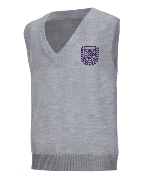 Stem - Sweater Vest -Grey - Academic Outfitters - Fortworth Location