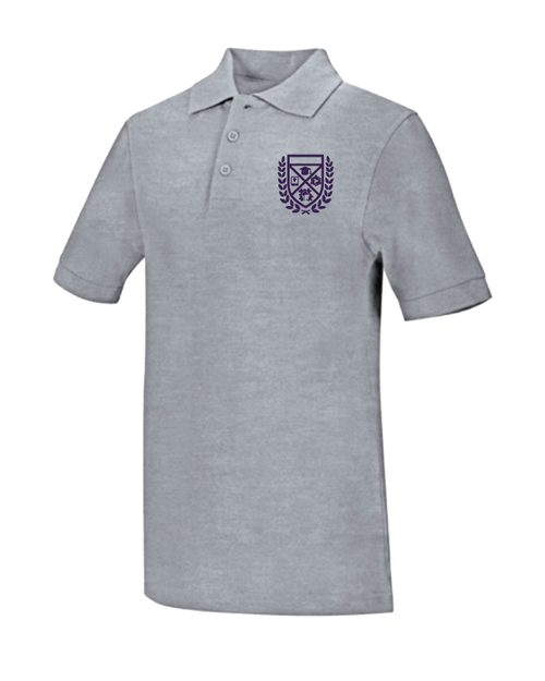 Stem - Polo Short Sleeve - Grey - Academic Outfitters - Fortworth Location