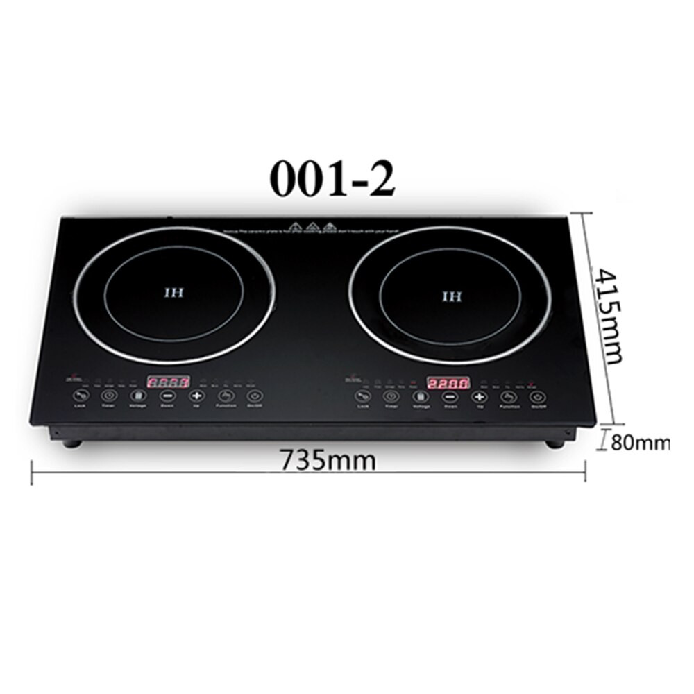 2200W+2200W Double Induction Cooker