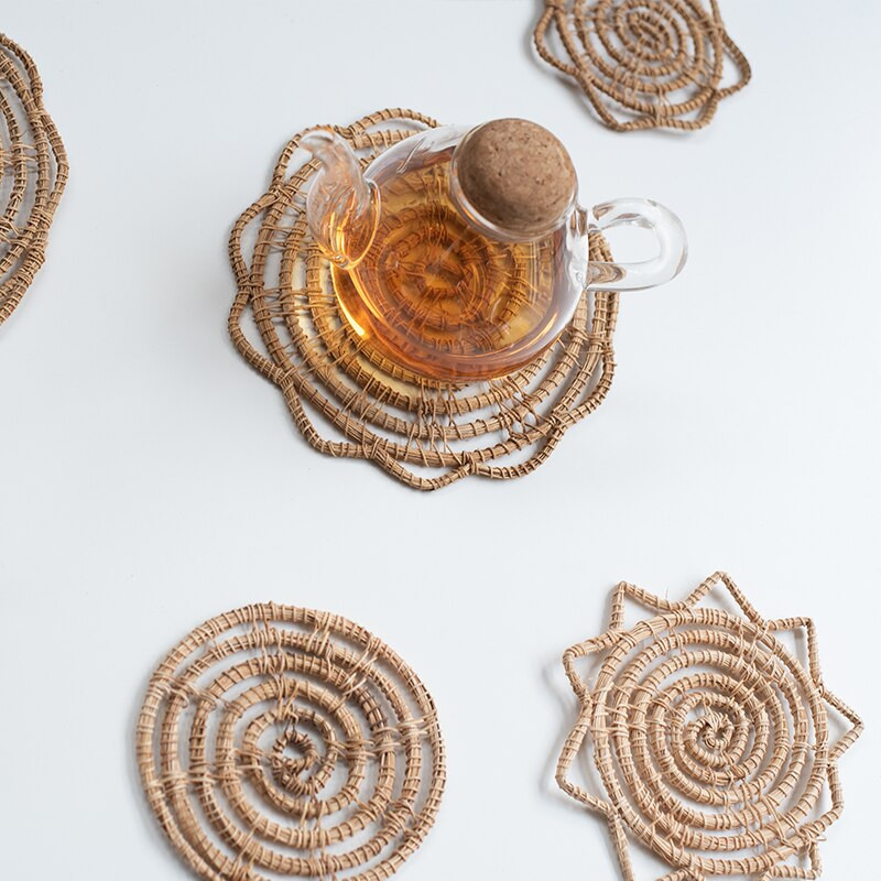 Handmade Rattan Drink Coaster
