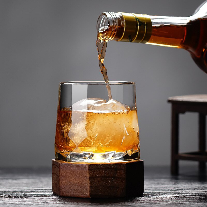 Spinning Whiskey Glass