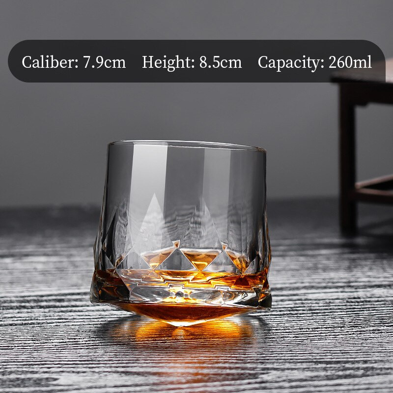 Spinning Whiskey Glass