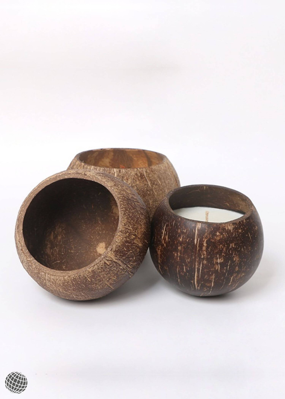 Coconut Shell Candle Holder