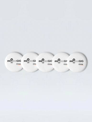 Pin Button 5-Piece Set