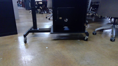 Black Mobile Computer/Professor Stand