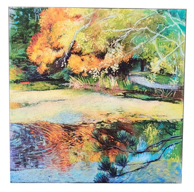36x36 Artist Judy Miller, Titled Autumn Reflection (limited Edition ...
