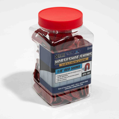 RED SHIMS 1/8 JAR 150 PCS - OBSIDIAN INDUSTRIAL