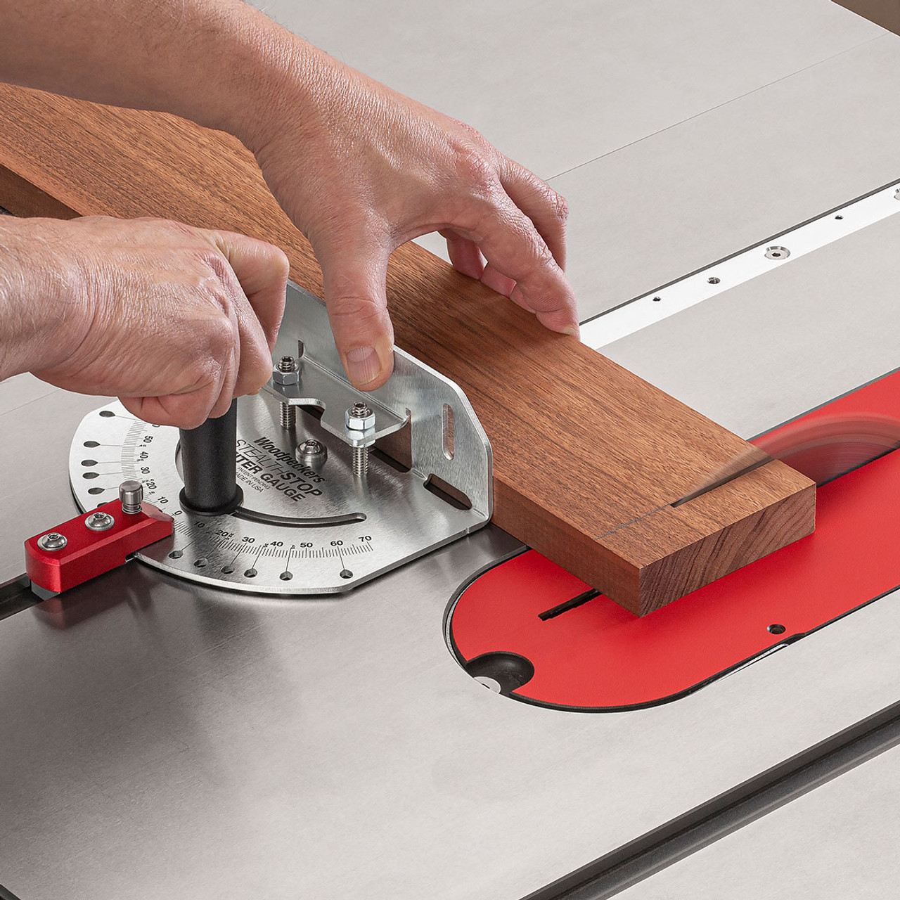 Woodpeckers Stealth Stop Miter Gauge with Fence and Stop: Precision ...