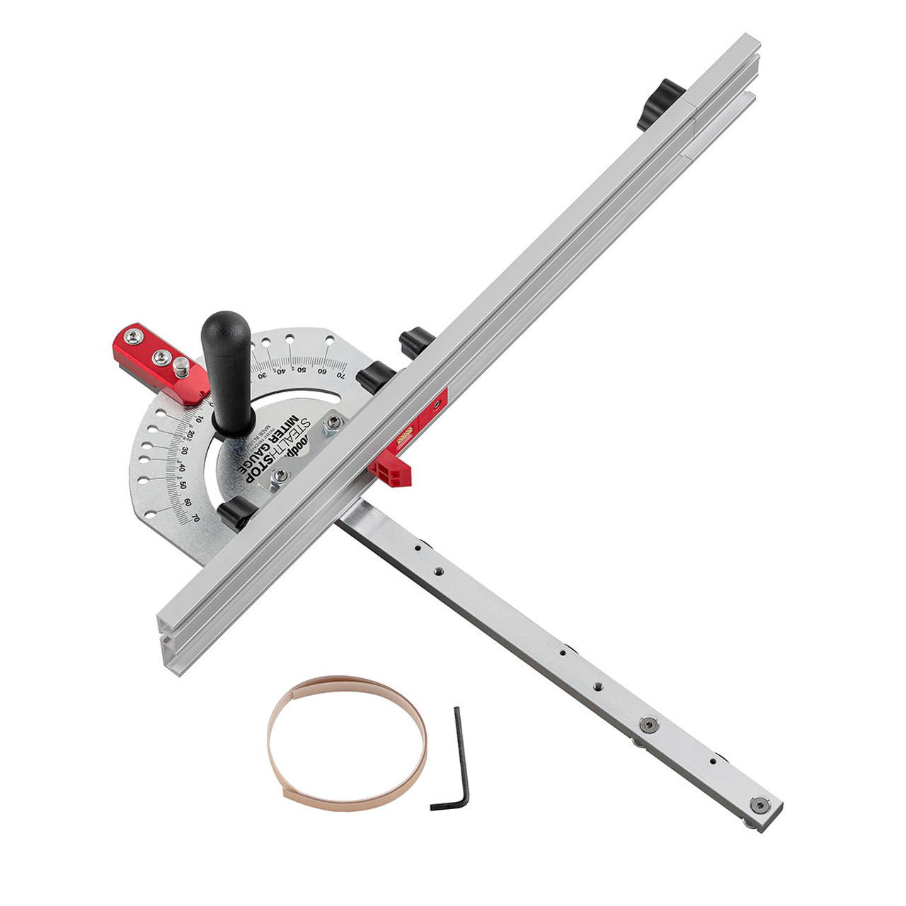 Woodpeckers Stealth Stop Miter Gauge with Fence and Stop: Precision ...
