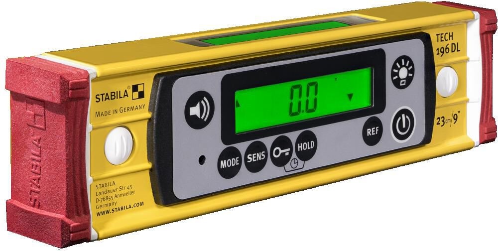 Stabila 9" TECH 196 DL Digital Spirit Level: Precision Measuring for ...