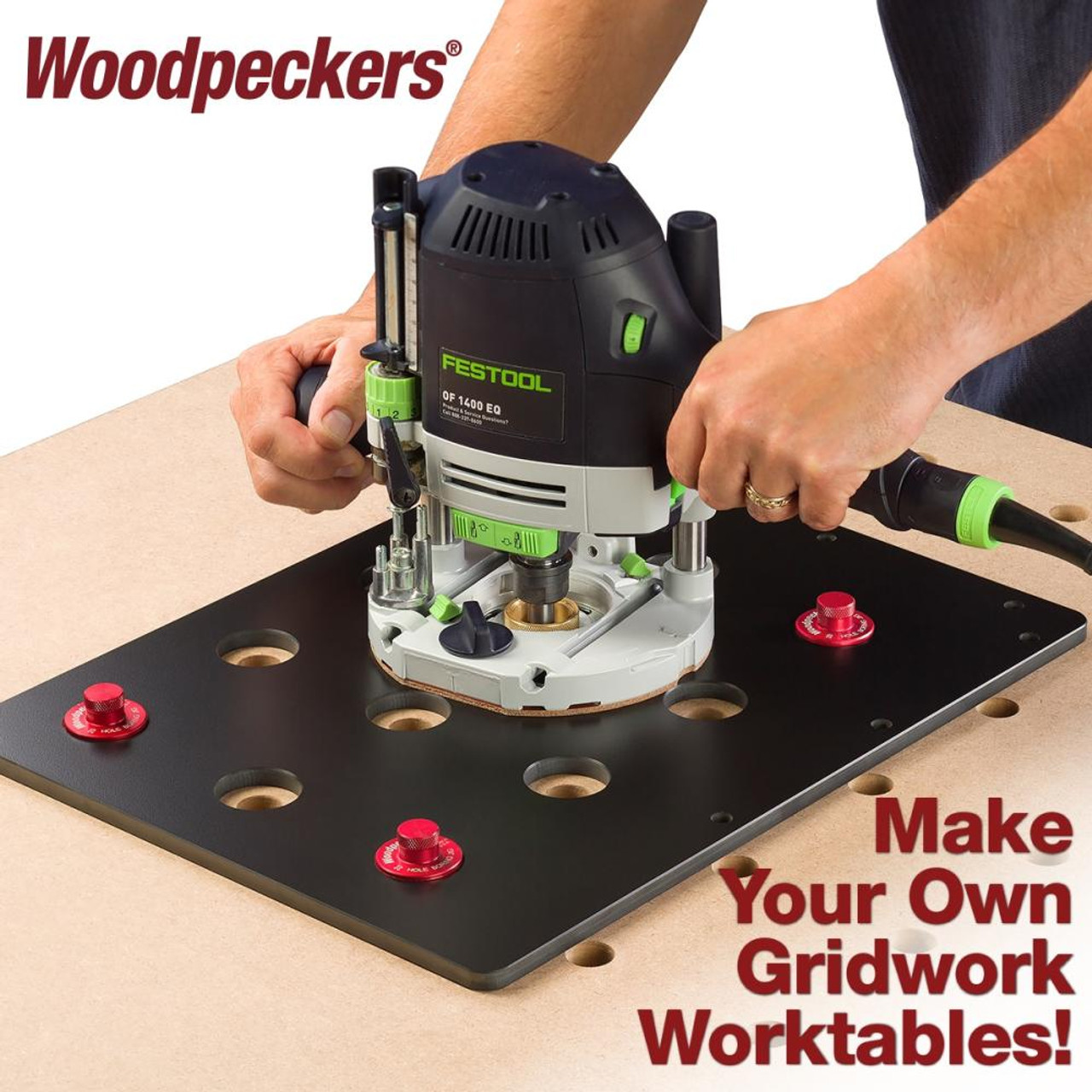 Woodpeckers Hole Boring Jig - Precision Woodworking Tool