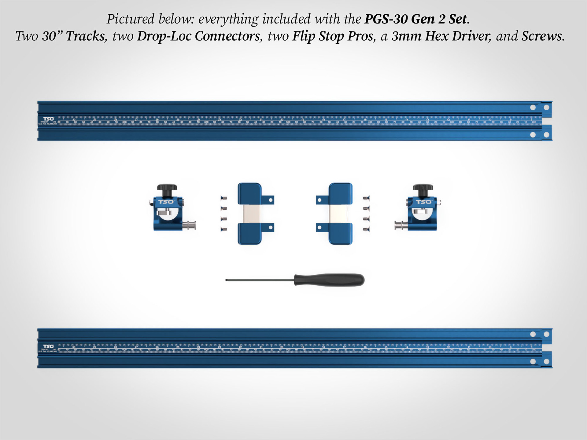 TSO Gen 2 30" Parallel Guide System Set (61-649) – Precision Track Saw ...