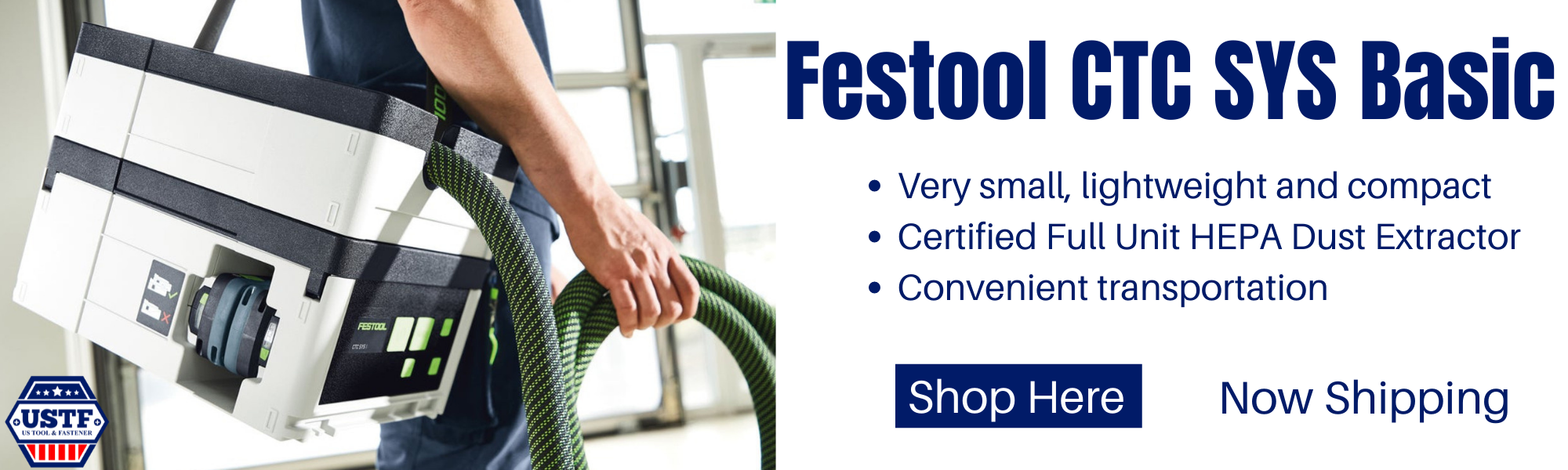 US Tool & Fastener, Festool, Shaper, Kreg, SawStop, Stabila