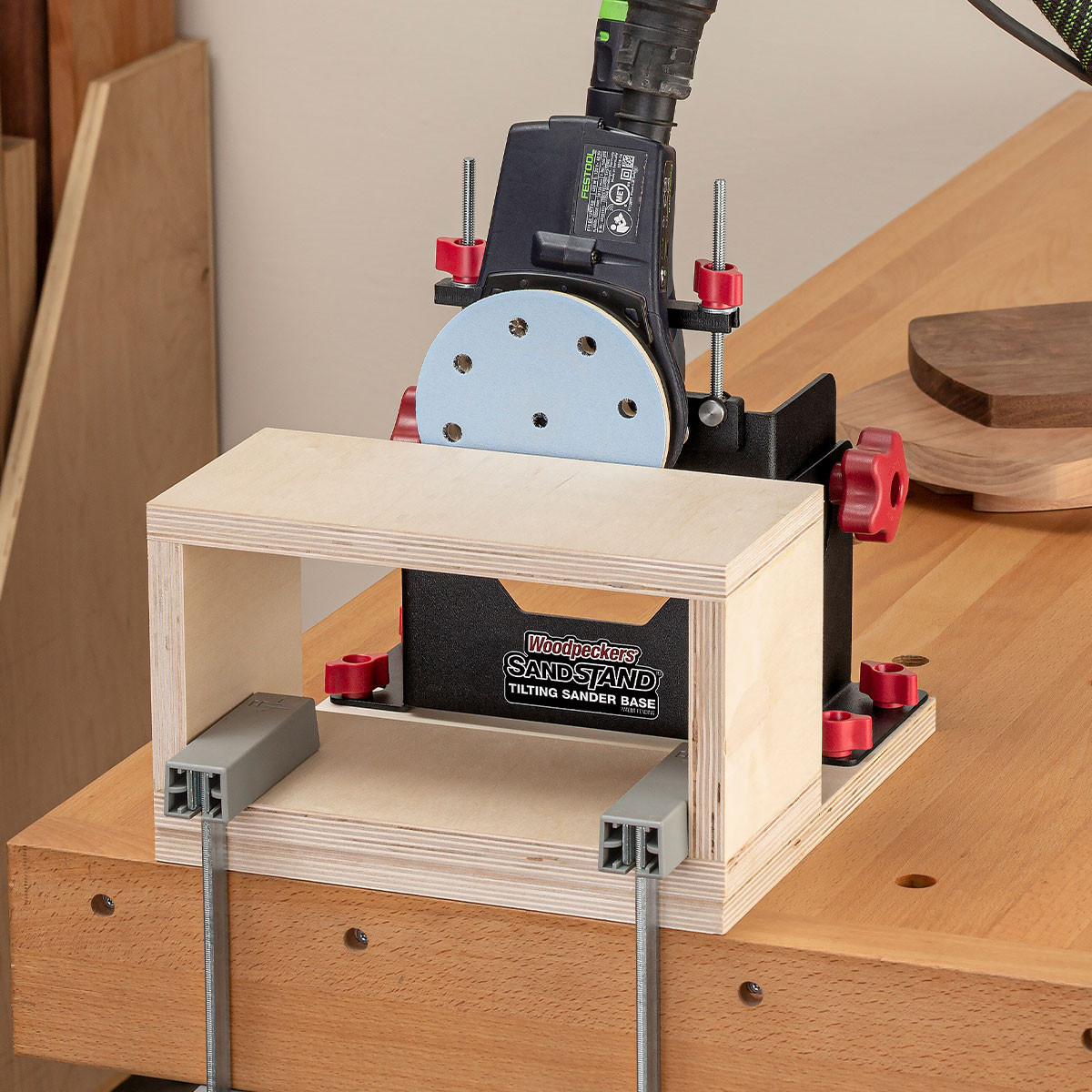 Woodpeckers SandStand Tilting Sander Base - Turn Your Palm Sander into ...