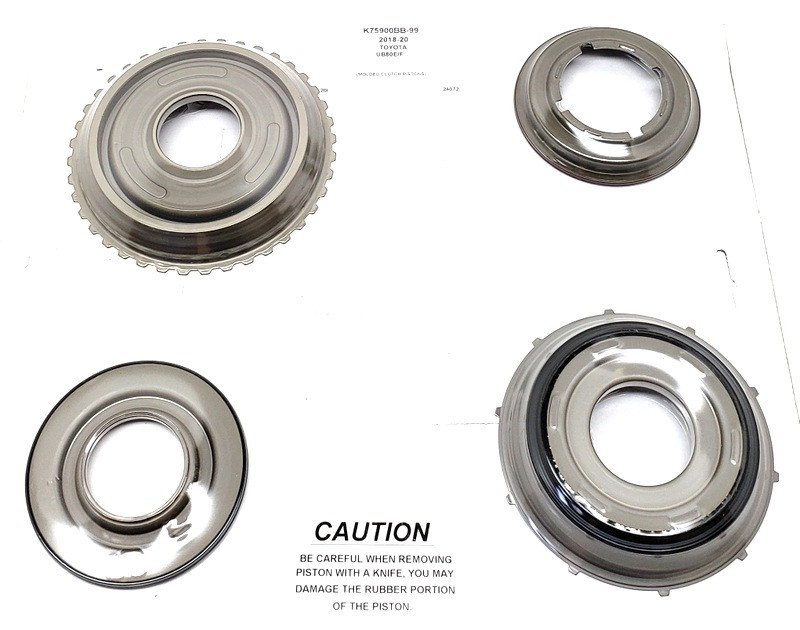 UB80E, UB80F (8-Speed, FWD, AWD) Automatic Transmission Bonded Piston ...