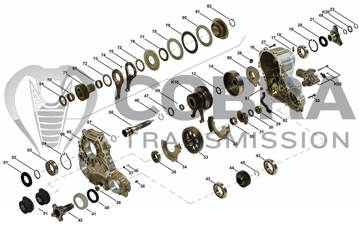 BMW 3 Series, X1, X5 Transfer Case Mount - Cobra Transmission