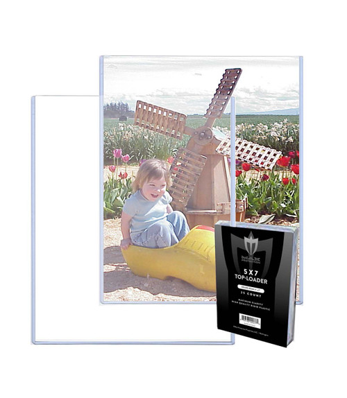 5x7 Photo Size Topload Toploader Holder - 25ct - Columbia Hobby - Card ...