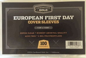 European First Day Cover Sleeves - Columbia Hobby - Card Savers ...