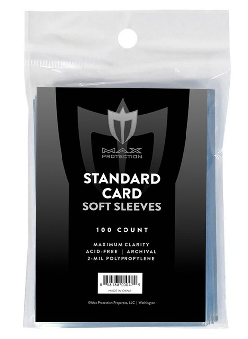 Soft Card Sleeves Black Label Premium for Standard Size Trading Cards ...