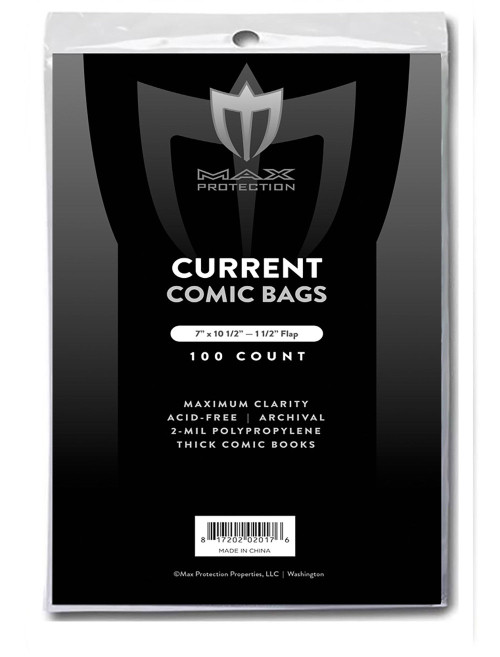 Current / Modern Comic Bags - 6 7/8 x 10 1/2 - 100ct Pack - Columbia ...