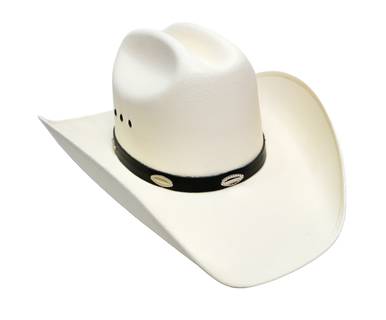 Cattle Silver Conchos Straw Hat CA-4-E - Scruffy's Souvenirs & Food Mart