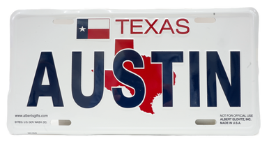 Austin Texas License Plate