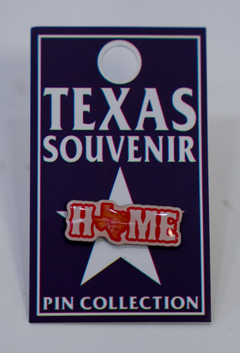 Home Texas Map Lapel Pin - Scruffy's Souvenirs & Food Mart