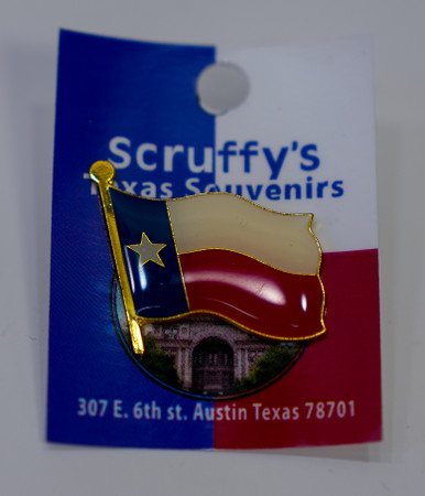 Gold Texas Flag Lapel Pin - Scruffy's Souvenirs & Food Mart