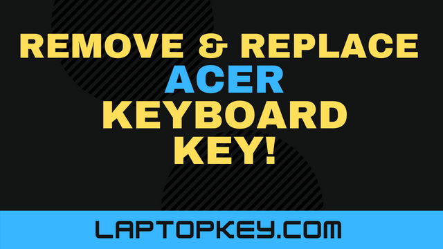 How To Remove Replace Acer Aspire Individual Laptop Keyboard Keys ...