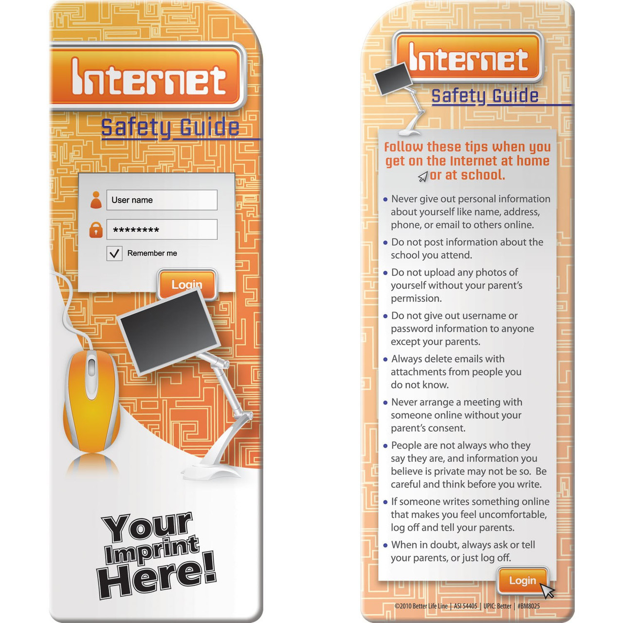 Bookmark - Internet Safety Guide - SS-Ink