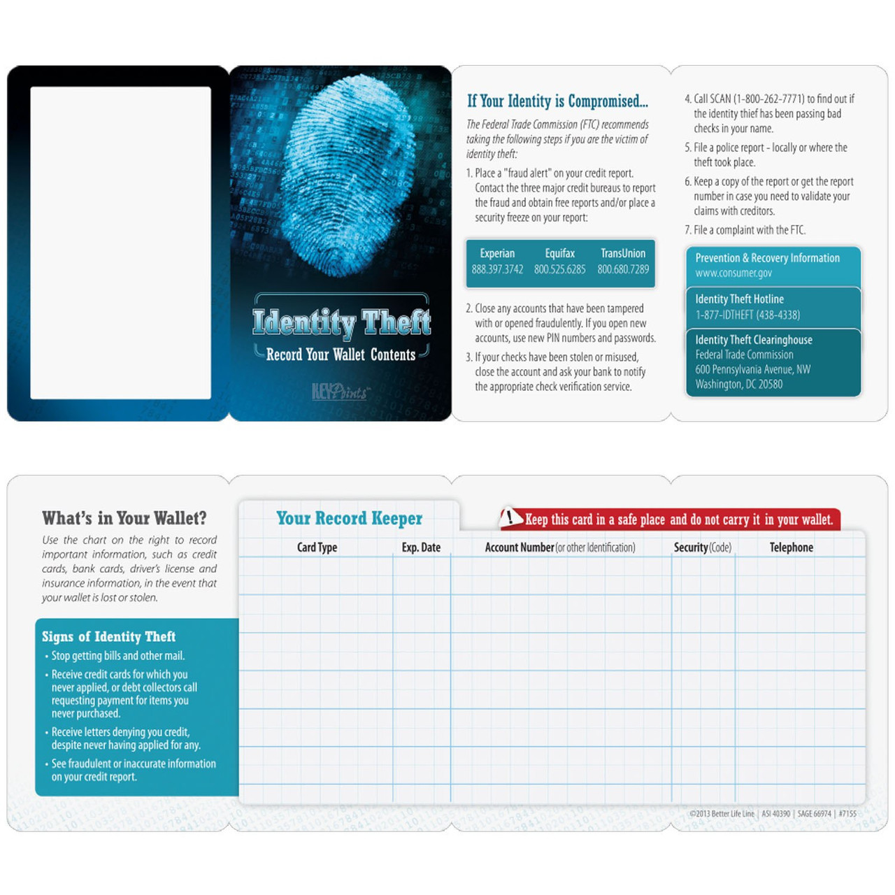 Key Points - ID Theft: Record Your Wallet's Contents - SS-Ink