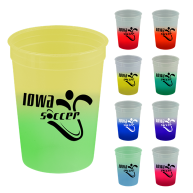 Cups-On-The-Go 12 oz. Cool Color Change Stadium Cup - SS-Ink