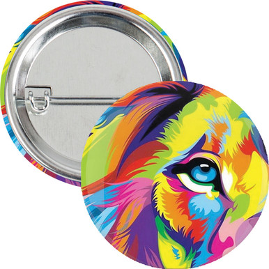 1-3/4" Round Safety Pin Button - SS-Ink