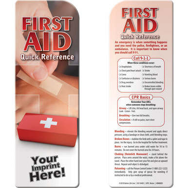 Bookmark - First Aid: Quick Reference - SS-Ink