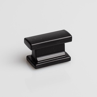 Shannon Black Square Knob K92001-BLK