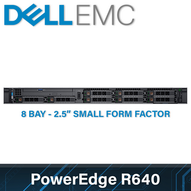 Dell PowerEdge R640 Server | Dell 8 Bay 2.5" SFF 1U Server