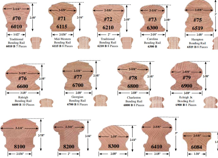 Wood Collection - Wood Handrail + Fittings - Handrail - Railing-Pro