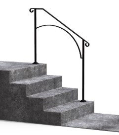 Arch Style Triple-Riser Handrail