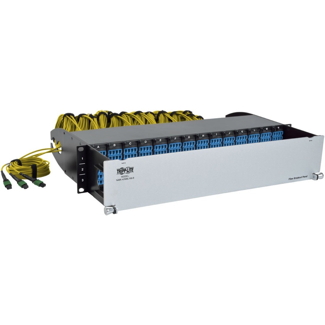 Eaton N48K-42M8L168SB - 40/10G 2U SM BREAKOUT PANEL - Trionics