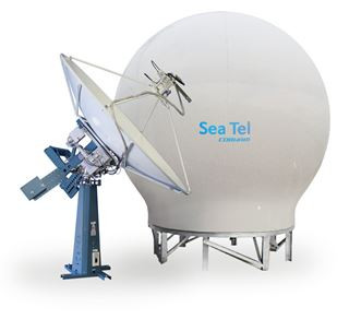 Sea Tel 240 TV, C/Ku, 144 in Radome (40-360500-00100A) - Trionics