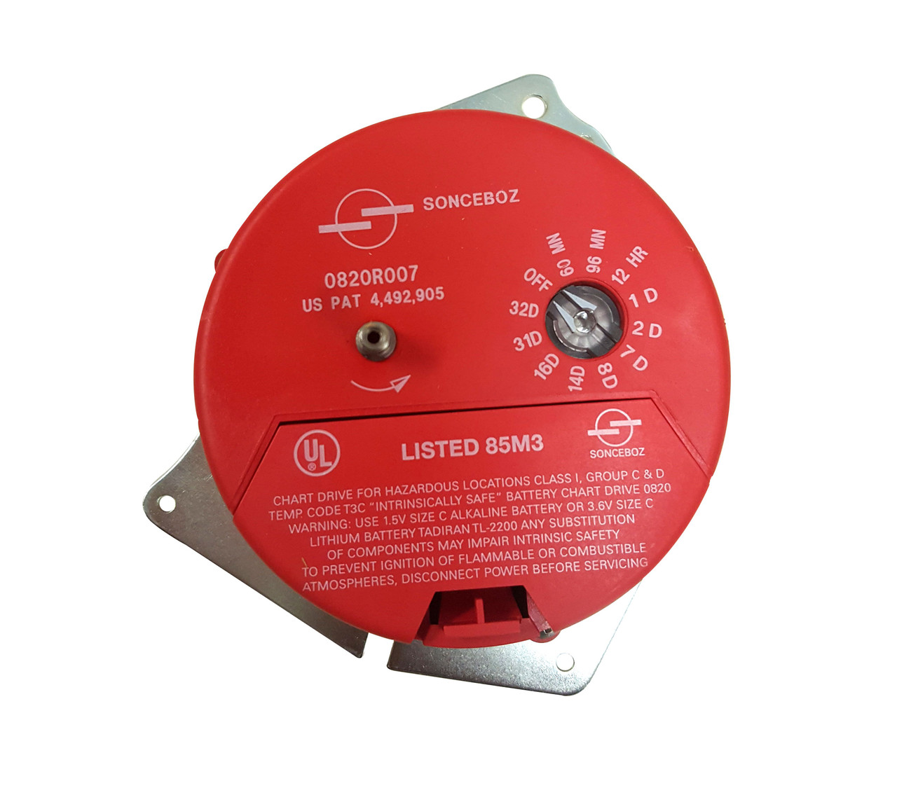 Sonceboz 820R007 BATTERY CHART DRIVES Foxboro mount plate (Foxboro ...