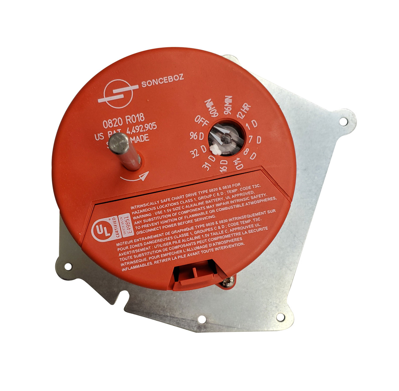 Sonceboz 820R018 BATTERY CHART DRIVES - Trionics