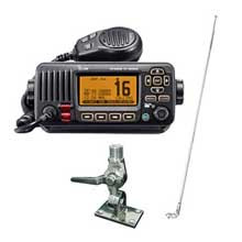 Icom C-M324 VHF, M324, black, w/ antenna and mount - Trionics