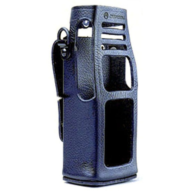 Motorola HLN-9665 LEATHER CASE W/BELT LOOP & D-RINGS F/HT750 - Trionics
