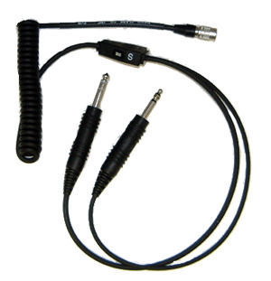 David Clark 40602G-01 COIL CORD ASSY-DUAL PLUG