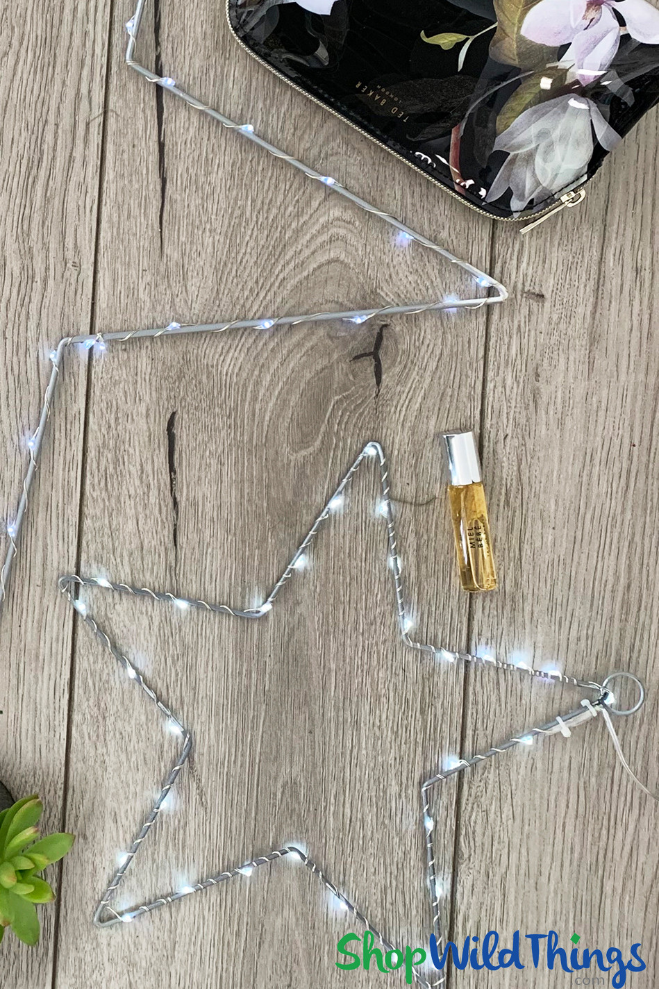 Hanging LED Star Frame | 11" Lighted Decoration | ShopWildThings.com