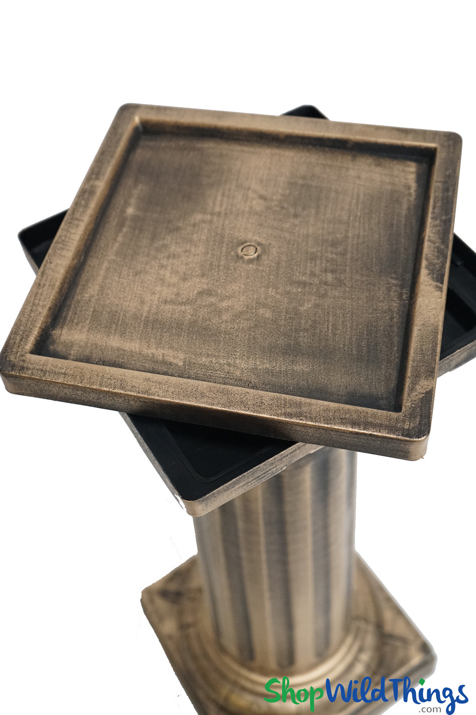 Antique Gold Grecian Column Pedestal Stand & Floral Riser | 32 1/2" x ...