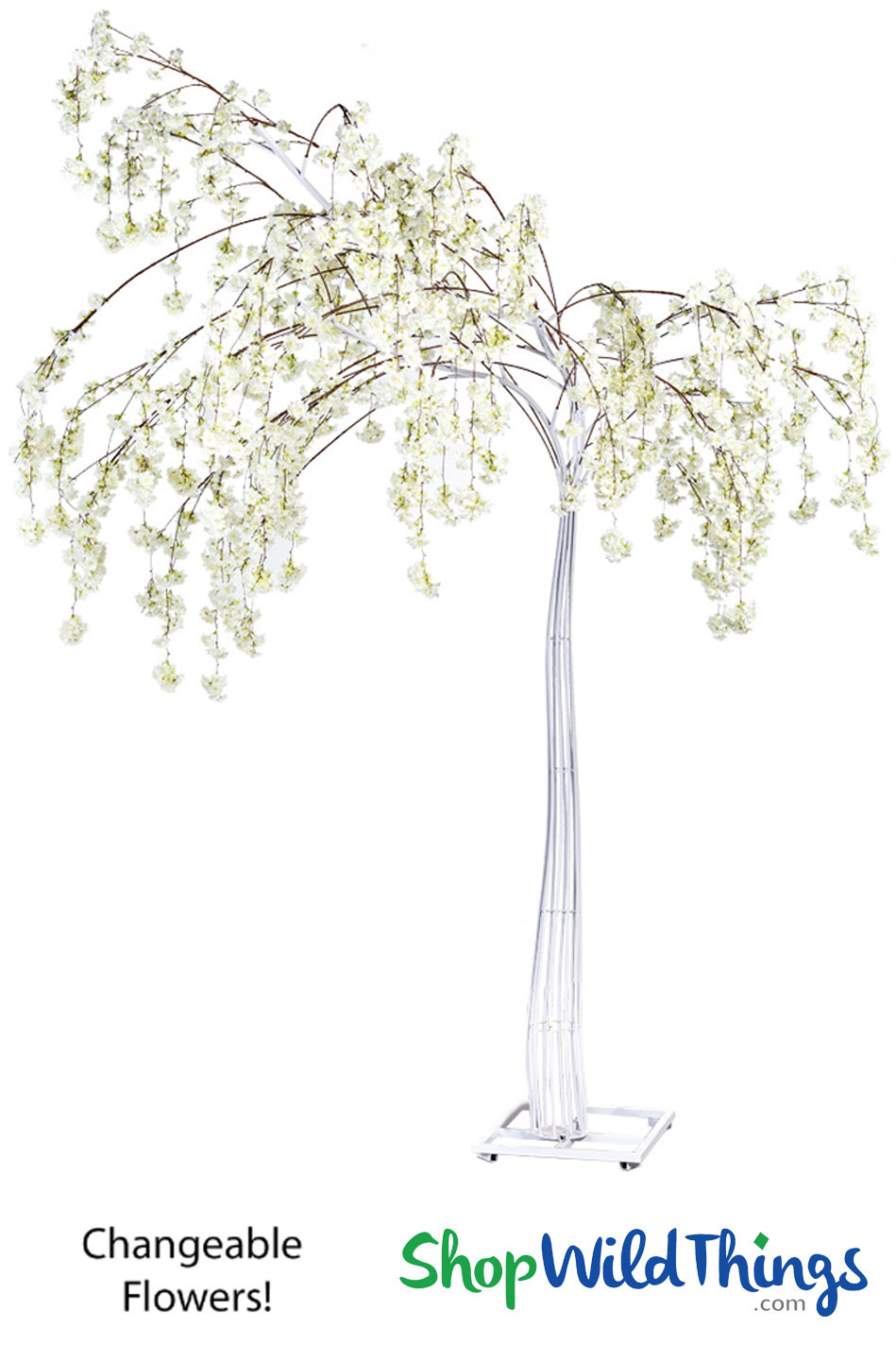 9 Ft Tall Freestanding Metal Tree with Changeable Flowers ...